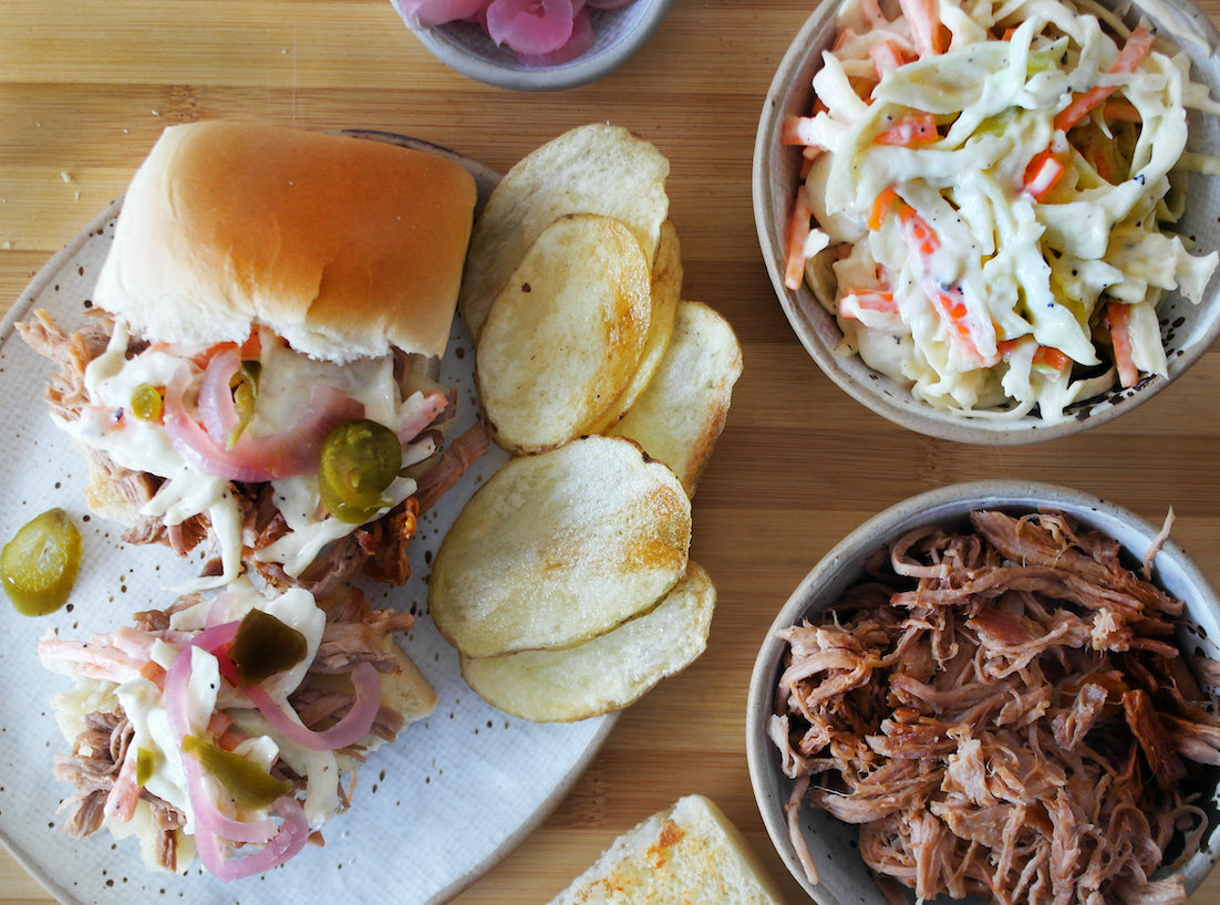 Pulled pork sandwich de bondiola con Rub #2 DALLAS y coleslaw – Spicy & Co